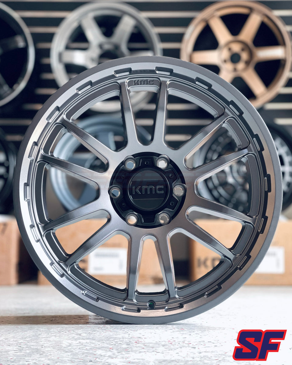 KMC KM727 WRATH 20x9.0 +0 6x139.7 MATTE ANTHRACITE – Speed Factor