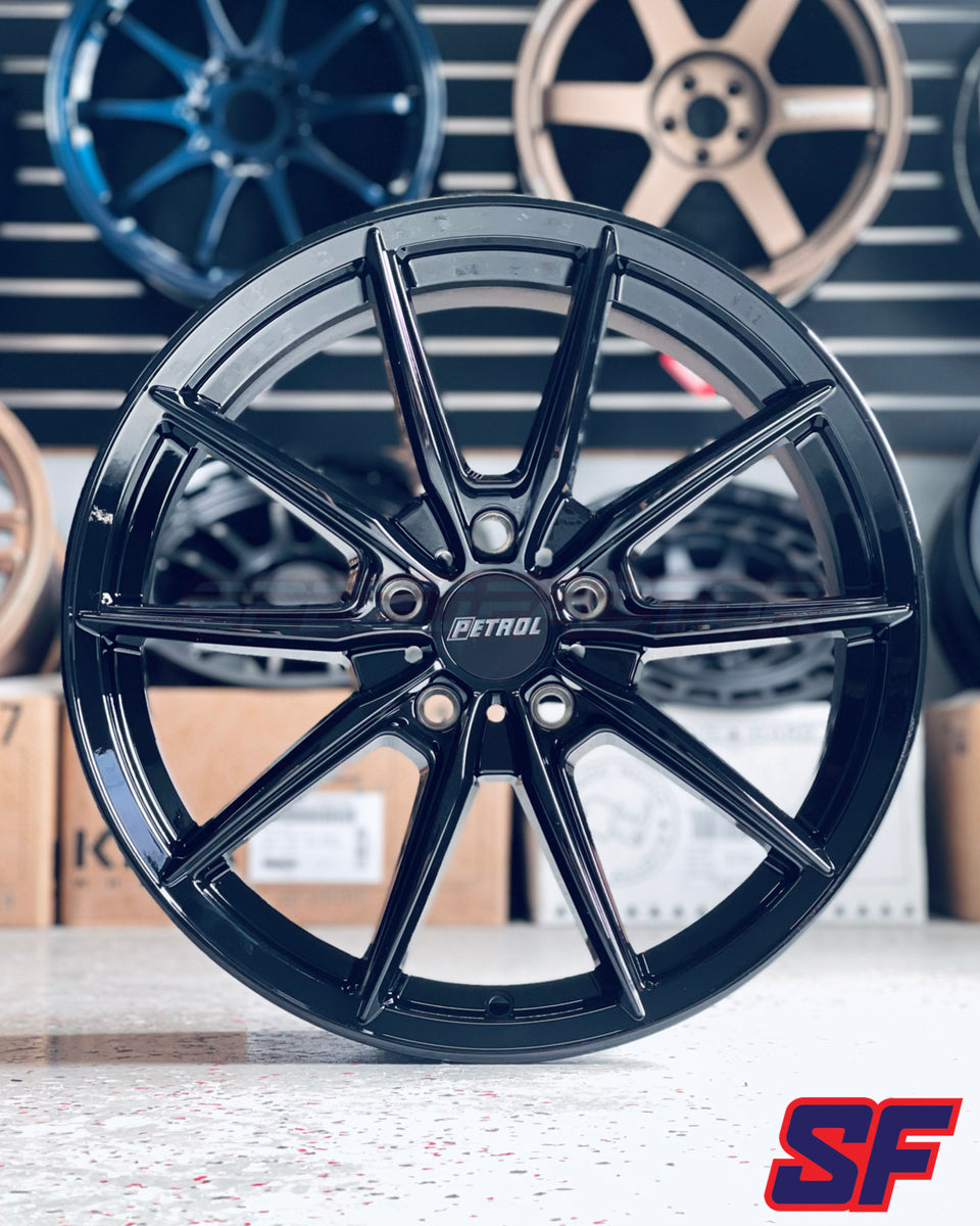 PETROL P4B 18X8 +40 5X114.3 GLOSS BLACK – Speed Factor