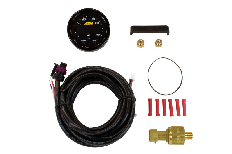 AEM X-Series 0-150 Oil Pressure Gauge Kit - AEM – Speed Factor