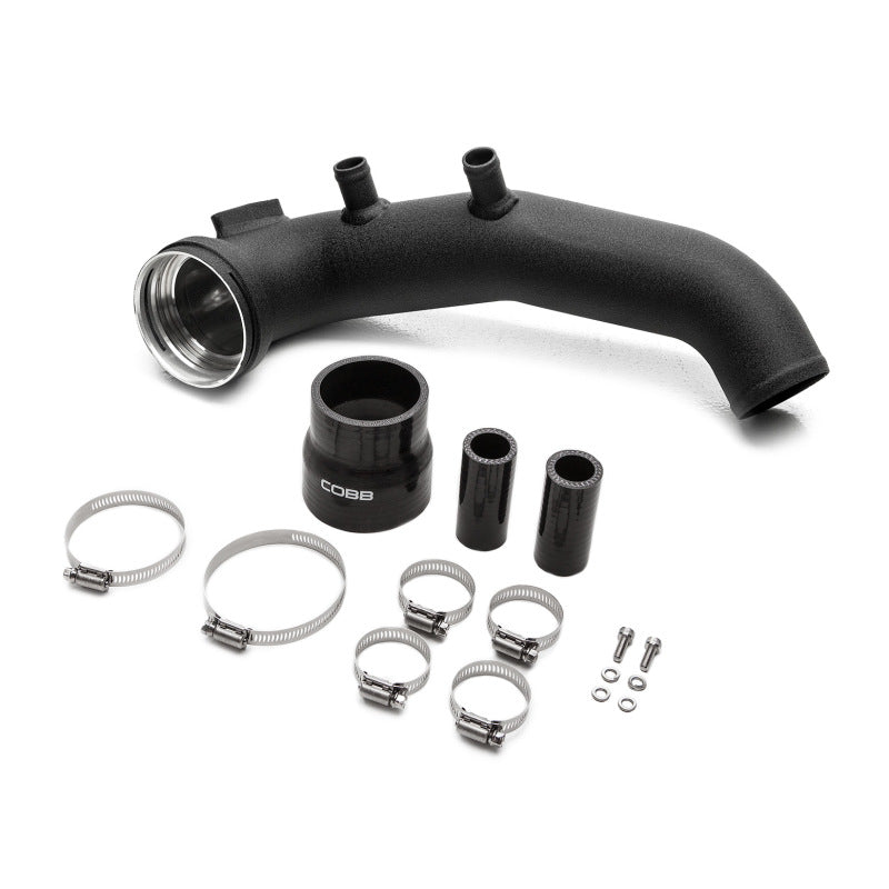 Cobb BMW N54 Intercooler Charge Pipe - Wrinkle Black - COBB – Speed Factor