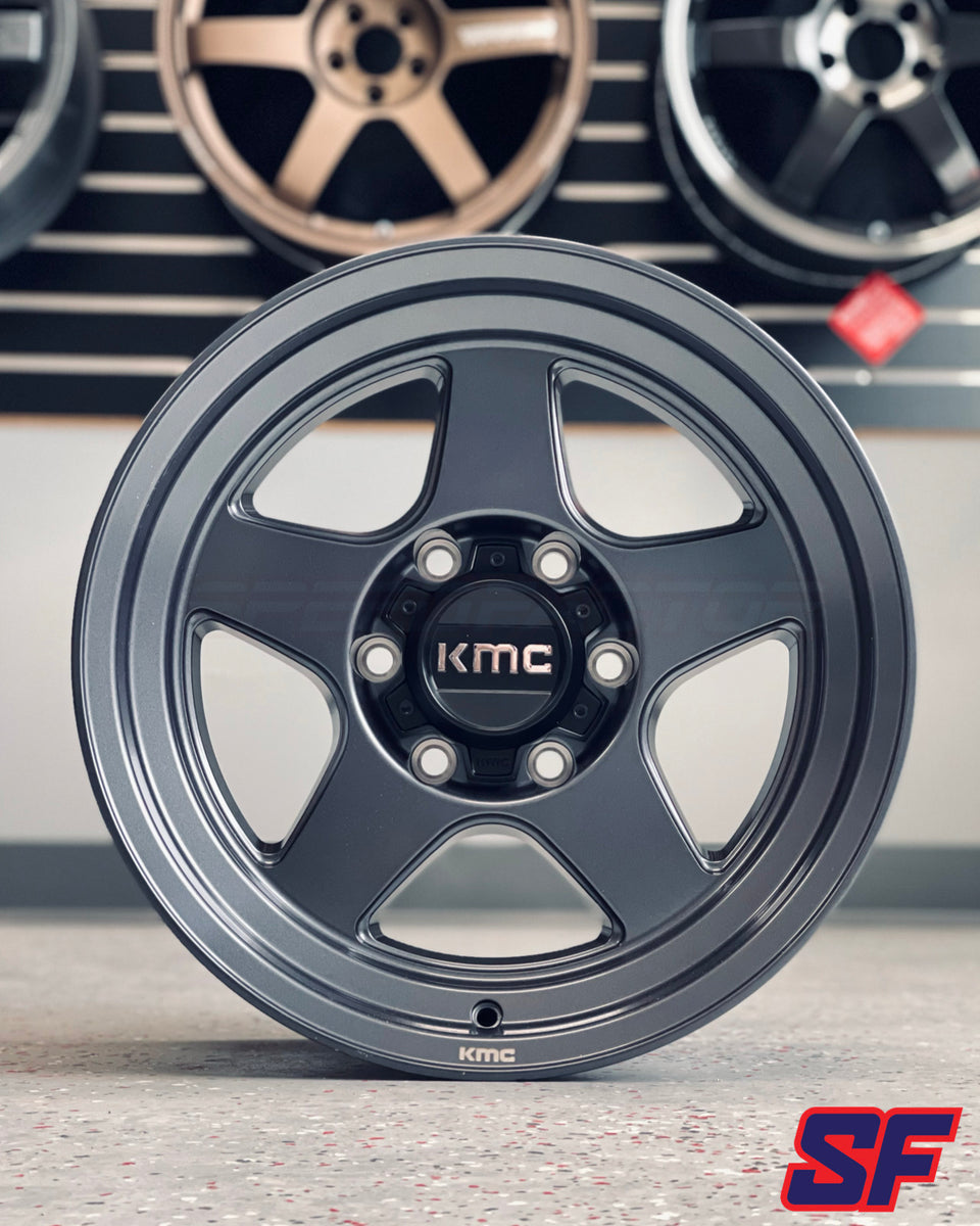 KMC KM728 LOBO 17X8.5 -10 6X139.7 MATTE ANTHRACITE – Speed Factor
