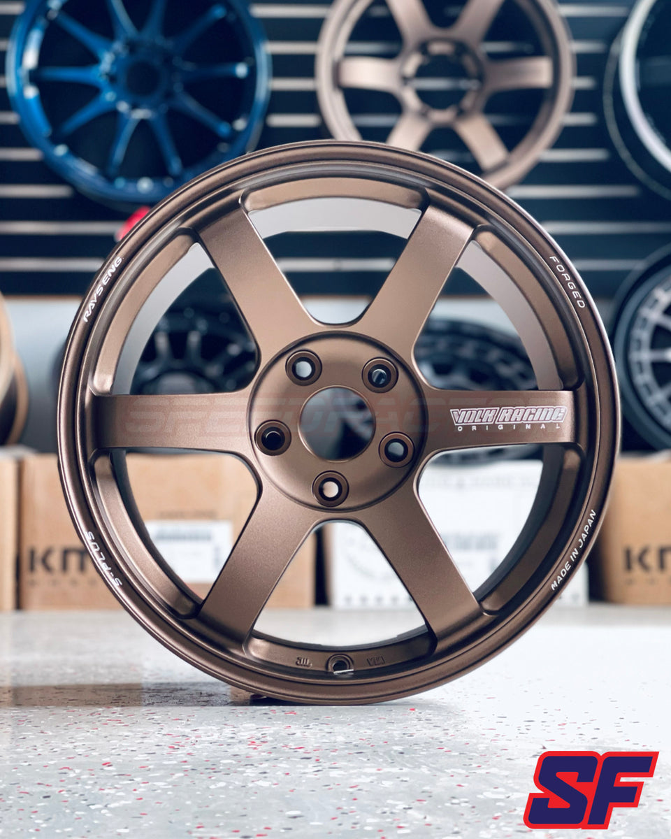 VOLK RACING TE37 SAGA S PLUS 17x9.0 +35 BRONZE ALMITE ** SF SPEC ...
